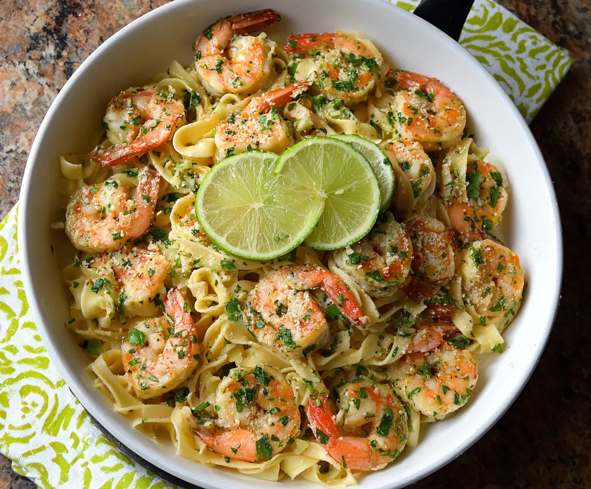 Cilantro Lime Shrimp Pasta Recipe | Easy & Delicious