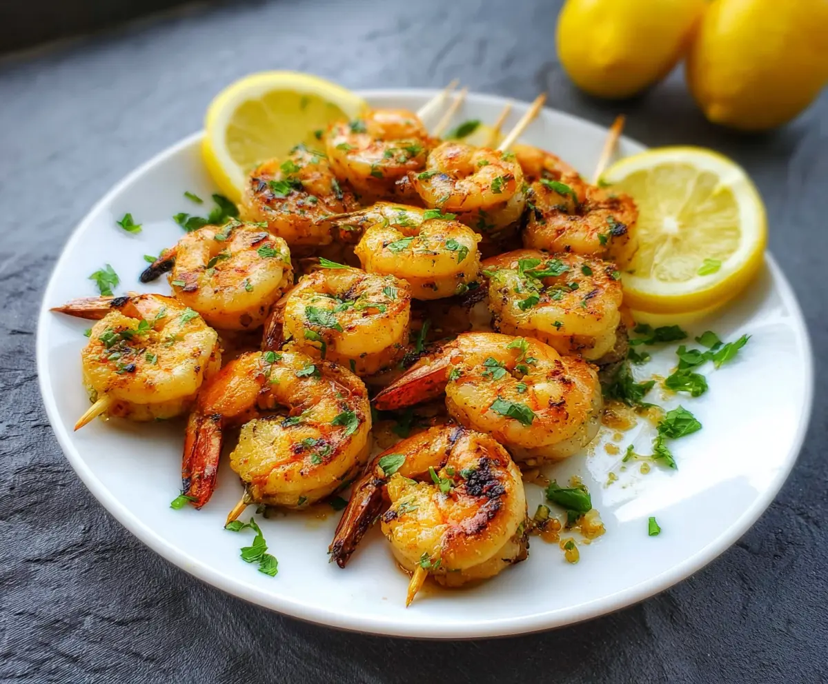 Delicious Grilled Lemon Garlic Shrimp Recipe