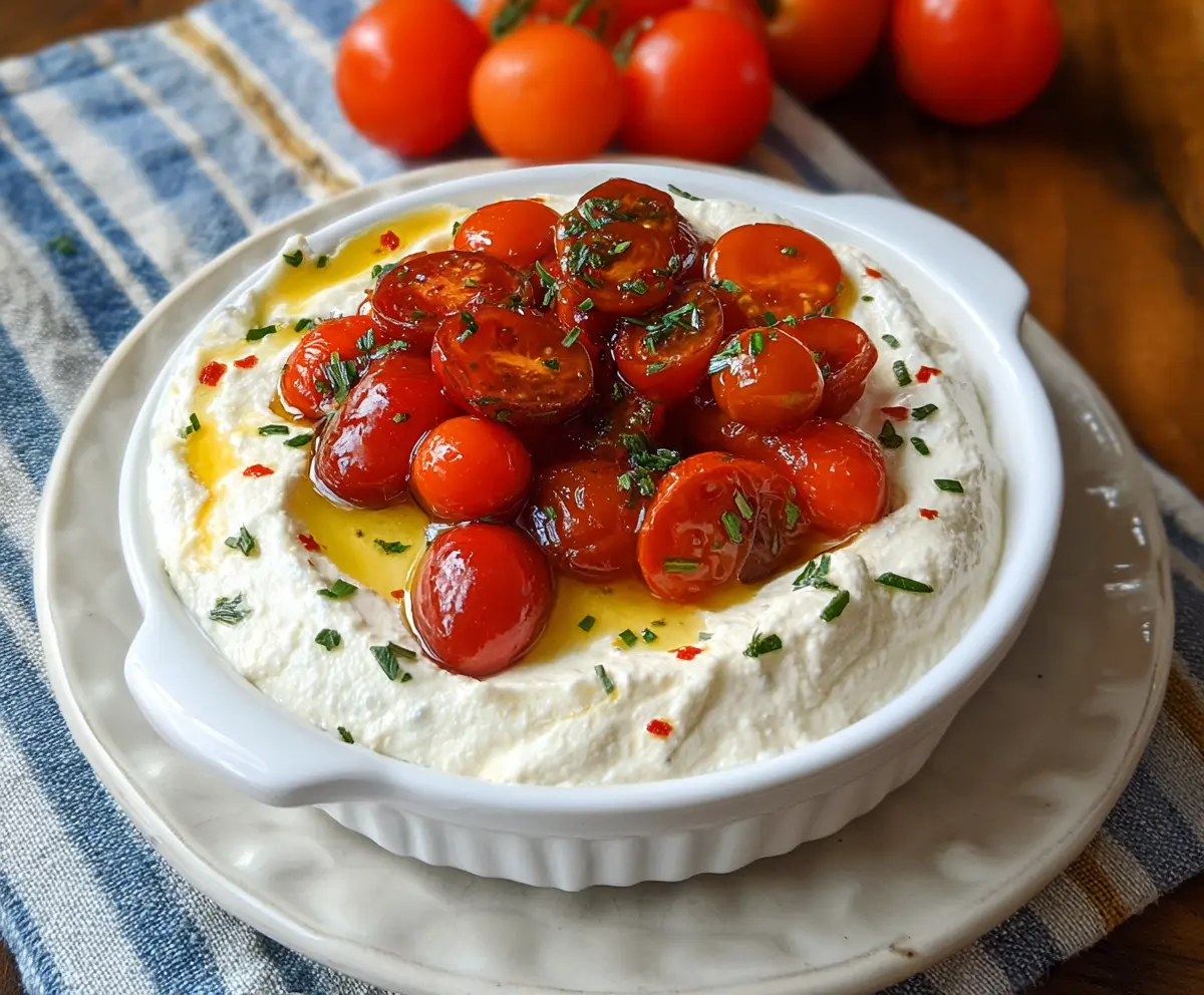 Savory Whipped Cottage Cheese & Tomatoes Recipe